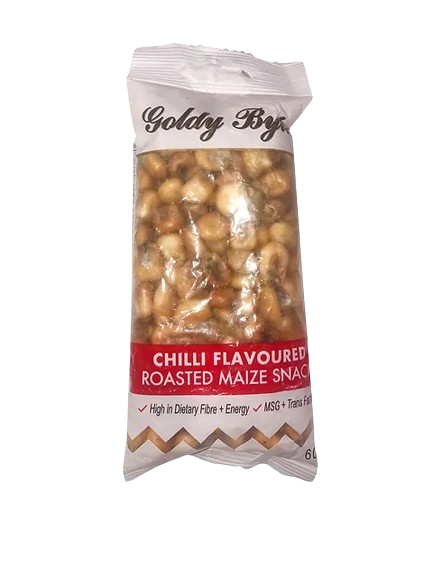 Goldy Bytes Chilli Flavoured Roasted Maize Snack 60g – The South ...