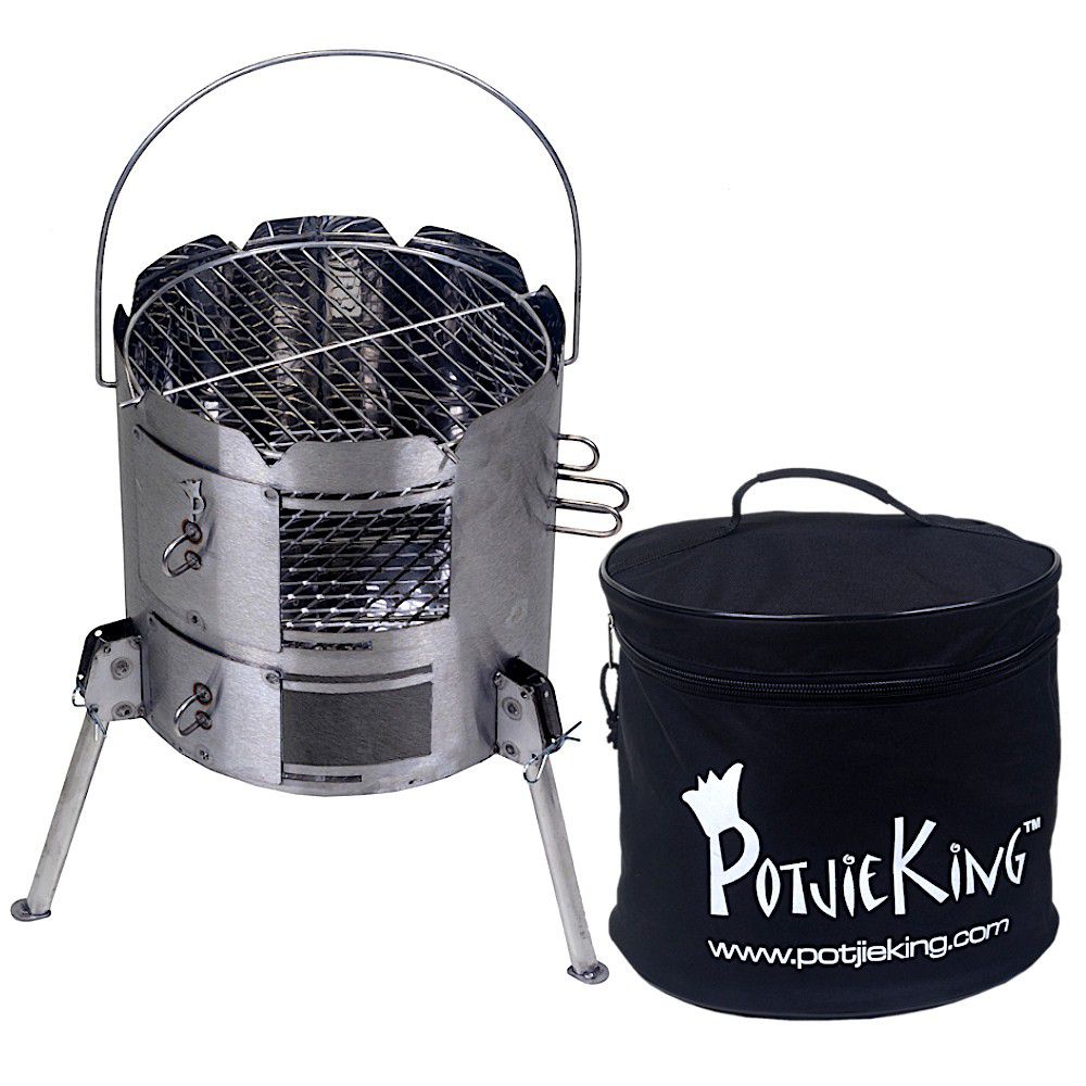 Potjie King Stainless Steel Portable Braai & Bag – The South African ...