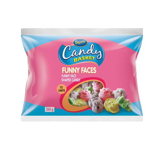 Beacon Candy Basket Funny Faces 72 Units 367g – The South African Spaza ...