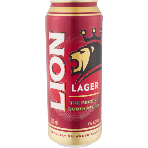 Lion Lager Singular 500ml Can – The South African Spaza Shop